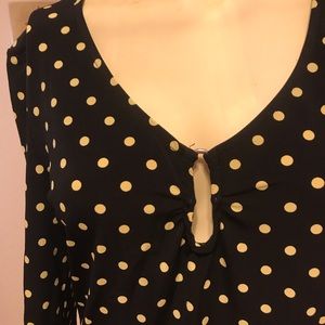 ConradC | Tops | New Conradc Collection Black Citrus Dot Top Pm | Poshmark